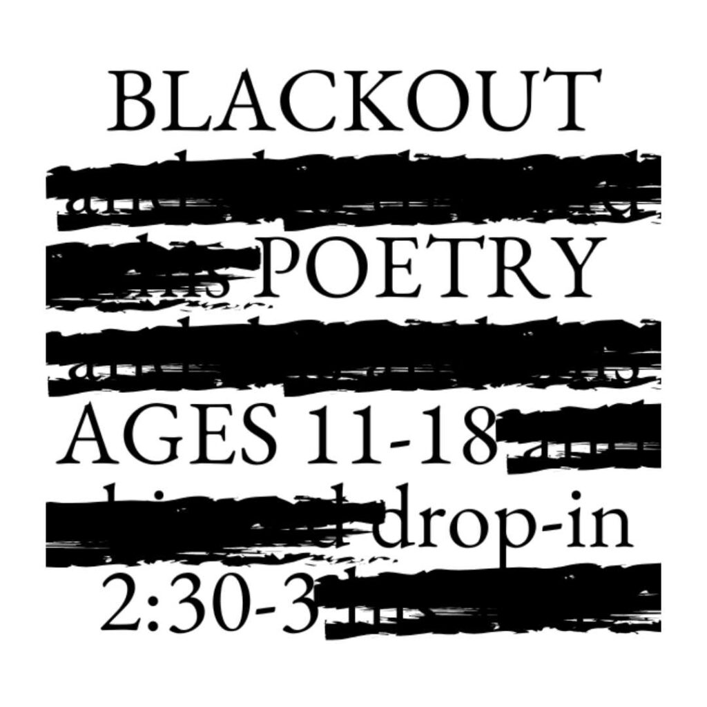 Teen Activity: Blackout Poetry